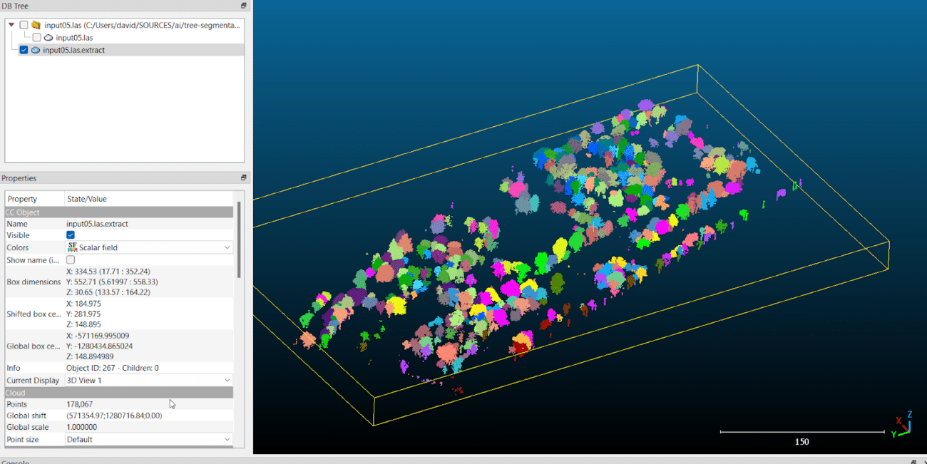 Mapping Tree Positions and Heights Using PointCloud Data Obtained Using LiDAR Technology | High ...